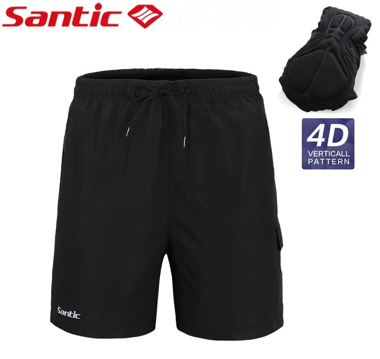 Santic® Short Suelto de Ciclismo MTB Enduro Pad 4D 2-3 Hrs | EUR XL ...